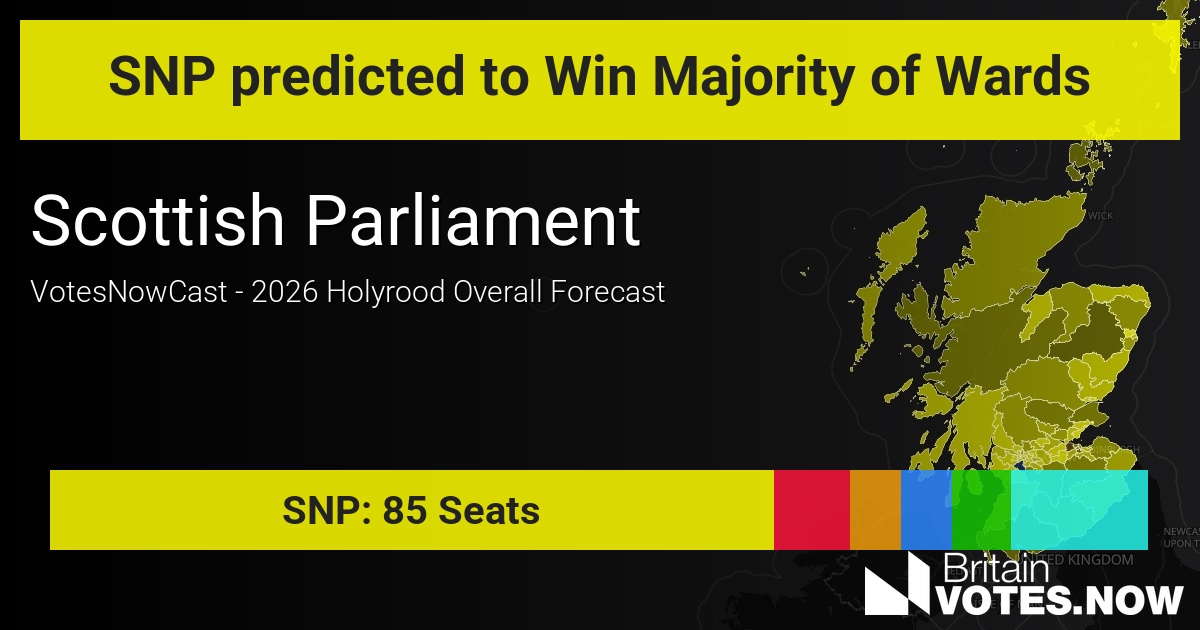 Holyrood 2026 - Scottish Parliament Election Forecast & Map