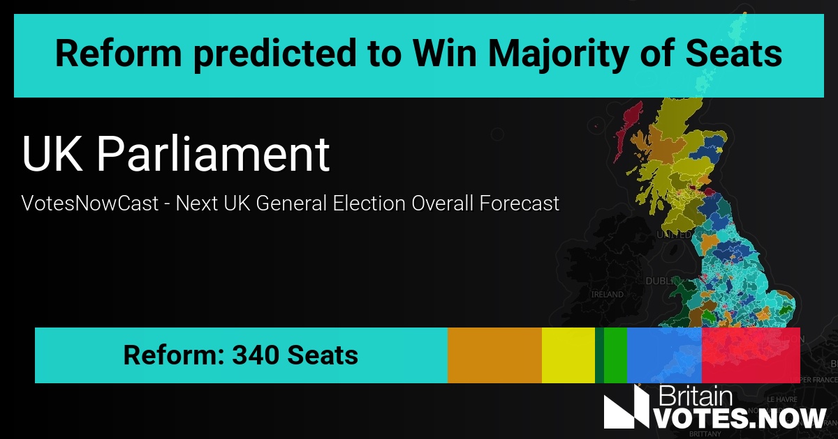 UK General Election Nowcast - Latest Projections & Map